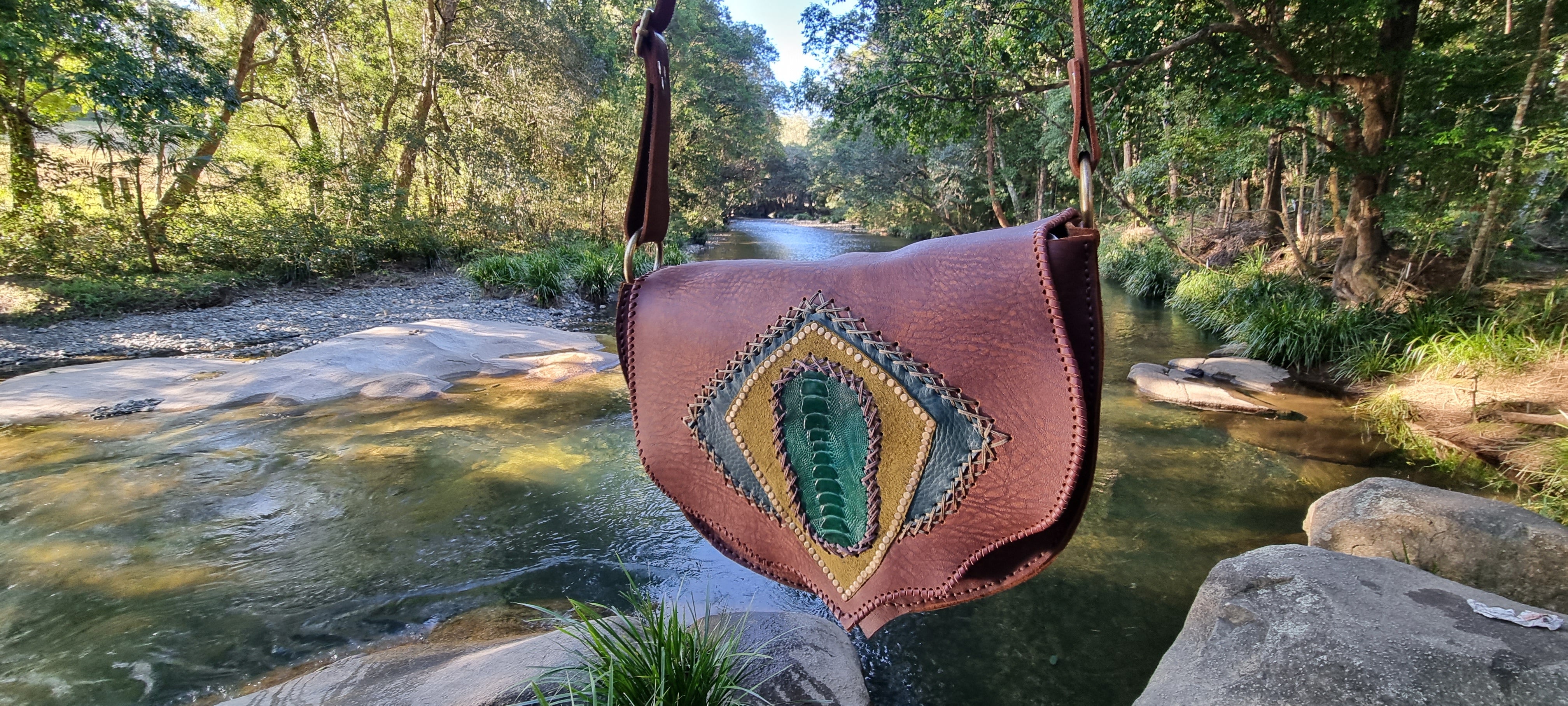 Large Emu leather handbag – Sacred Skins