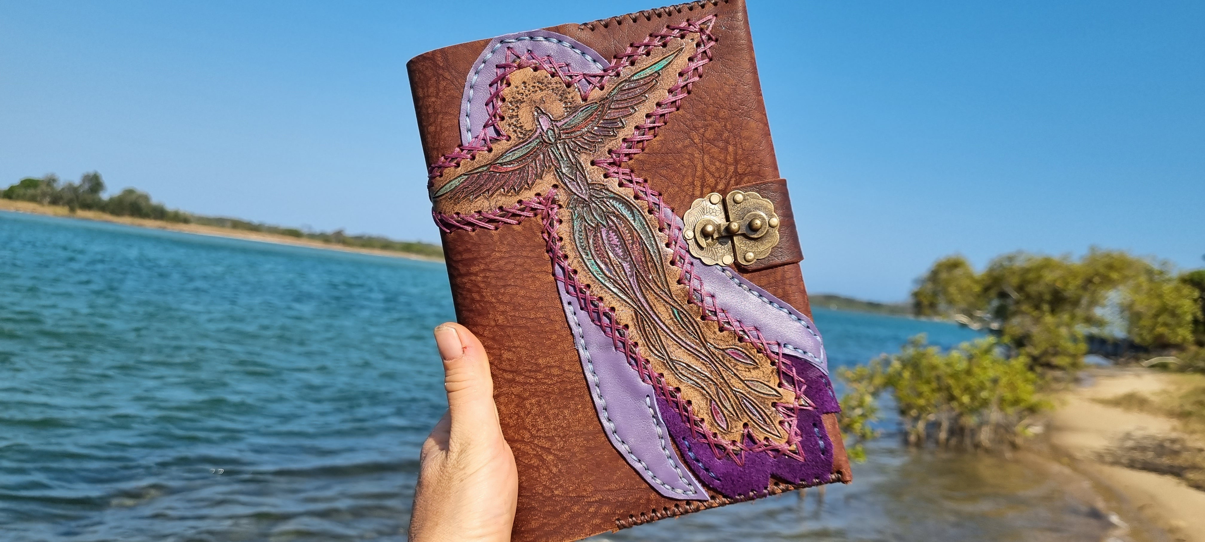 Carved journal cover – Sacred Skins